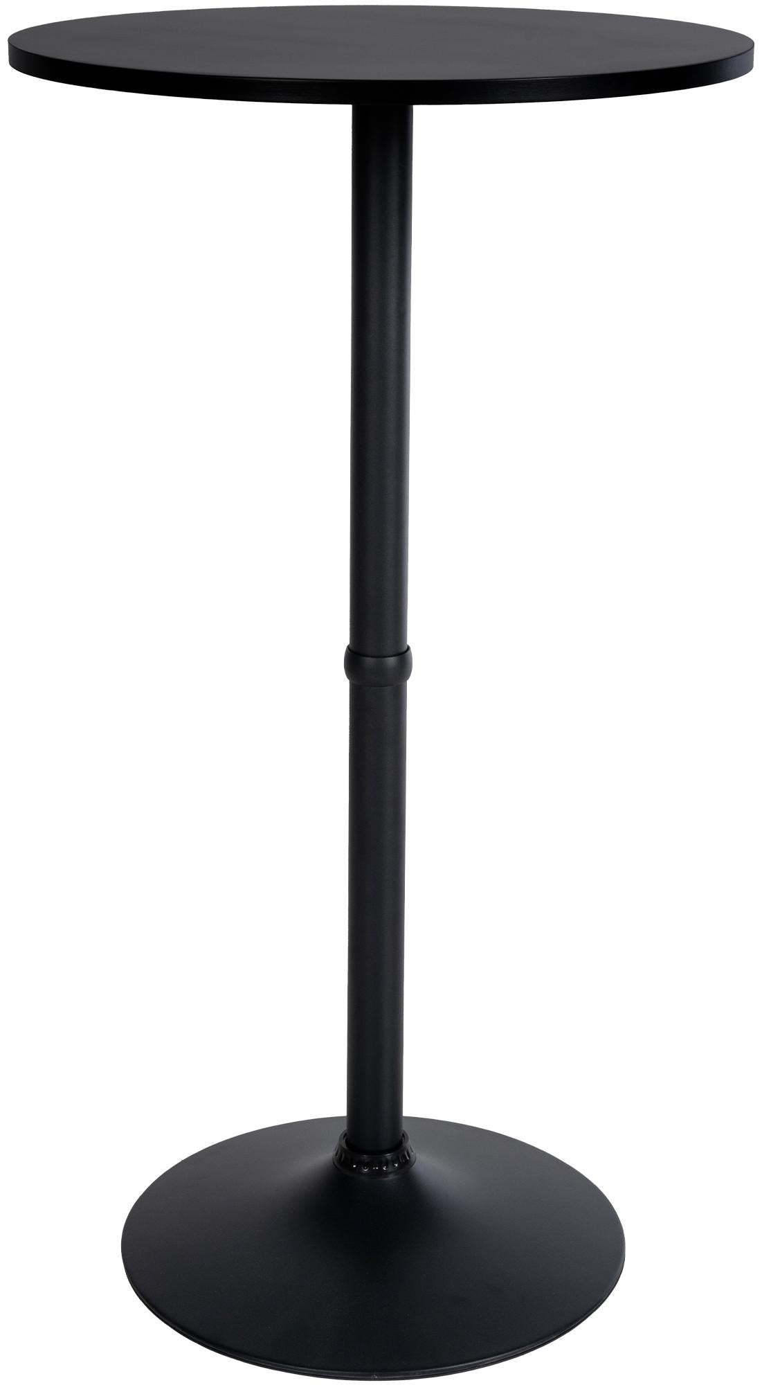 Table haute ronde Ø 60 cm Noir / Noir | Leroy Merlin