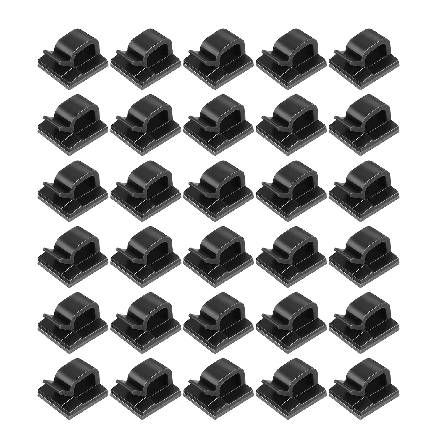 30 clips para cables, clips adhesivos para cables, clips para organizar ...