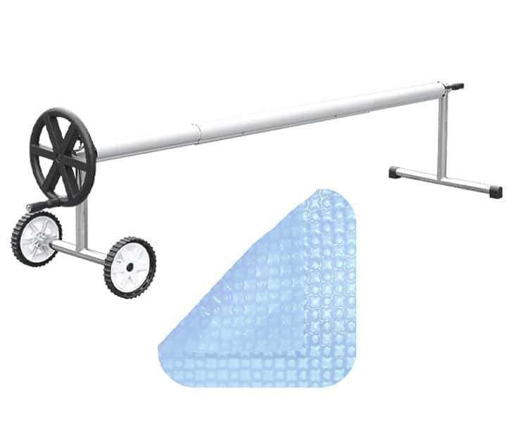 Manta Térmica OXO Cristal 500 Micras y Enrollador Piscina Calentamiento ...