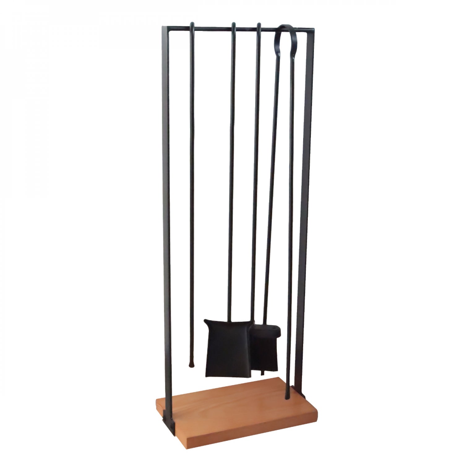 Ensemble serviteur de cheminée - 4 pièces - Noir - Linxor | Leroy Merlin