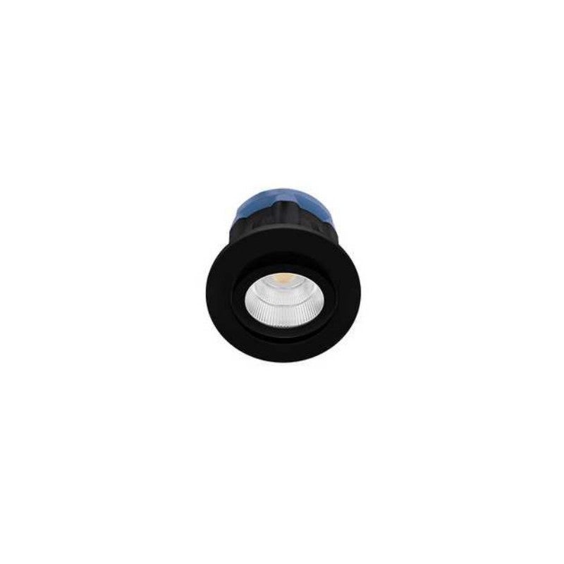 Spot LED Iena RDX-230 Indigo - 4 en 1 - Orientable - 5W - 506Lm - Rond - Noir mat - Dimmable ...