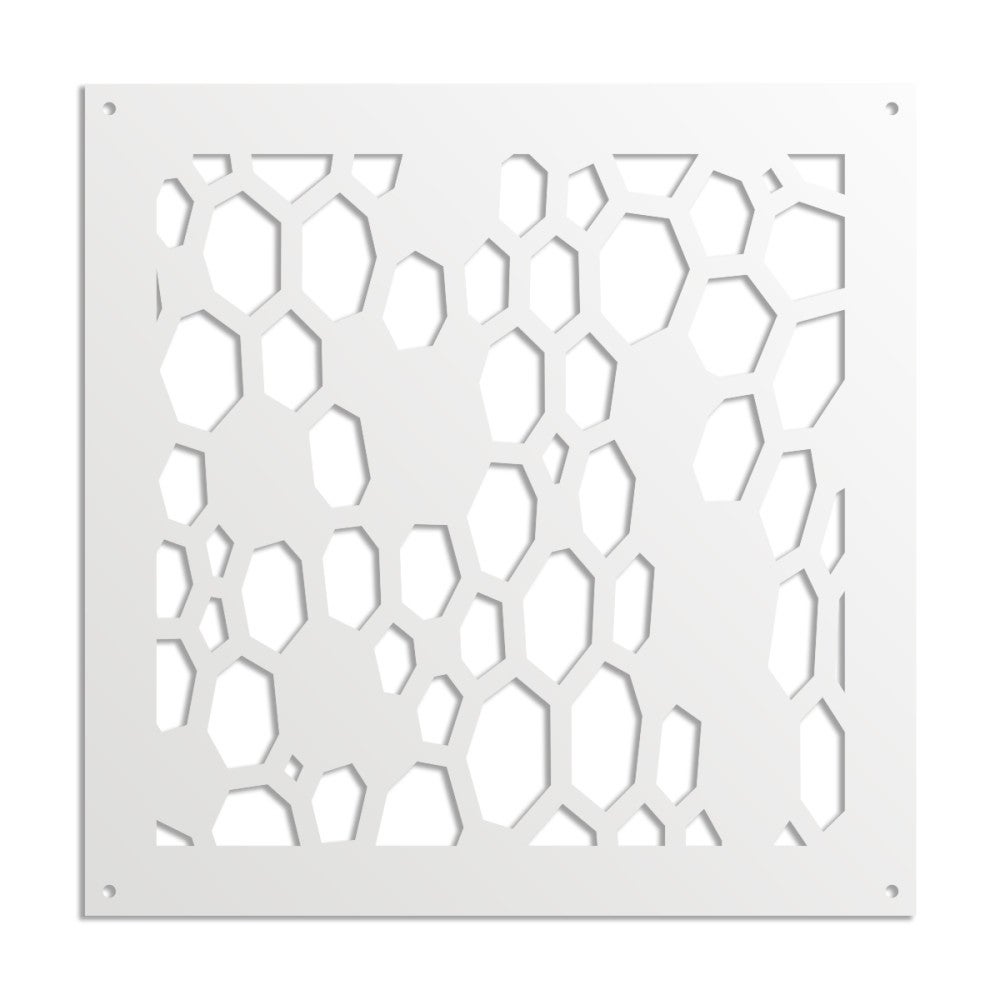 COLMENA - Panel de PVC perforado - Parasol - medidas 98x98 cm - espesor ...