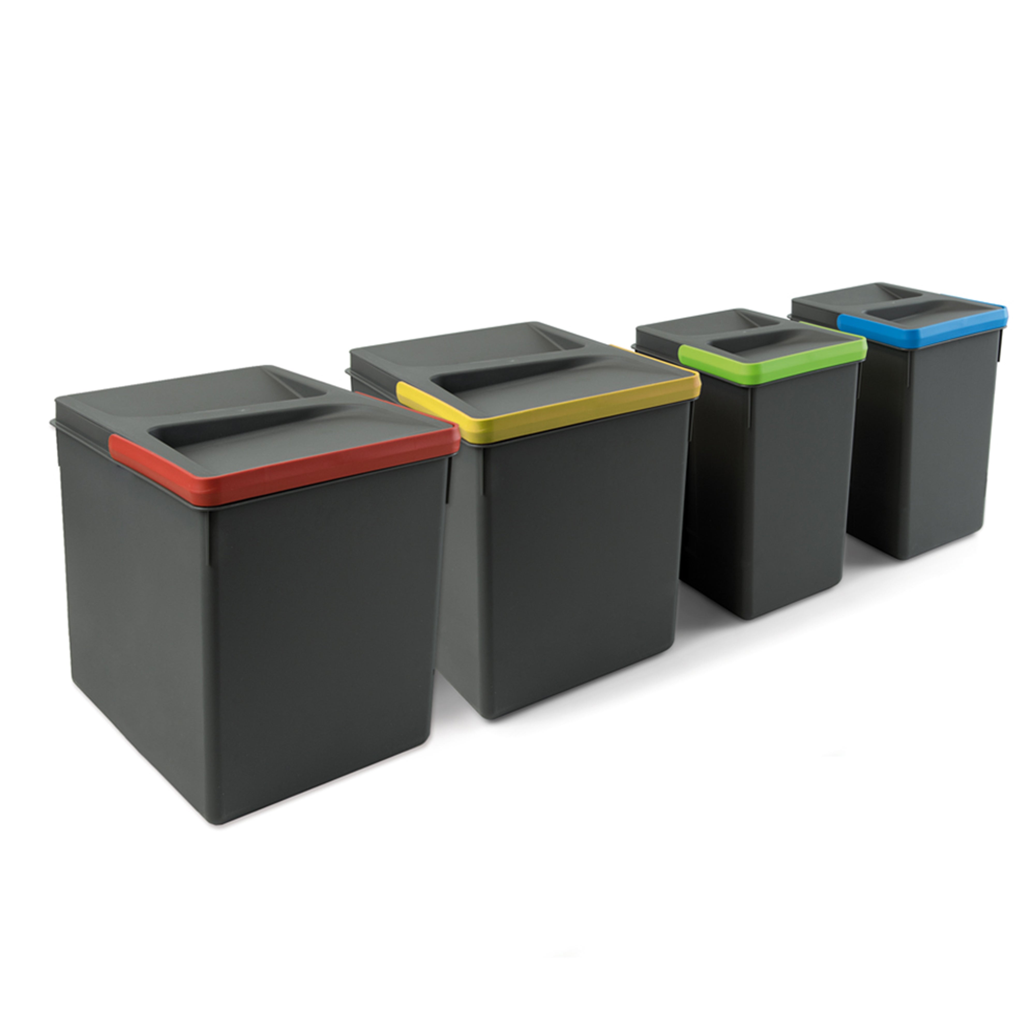 Emuca Kit de bacs de tri sélectif pour tiroirs de cuisine Recycle ...