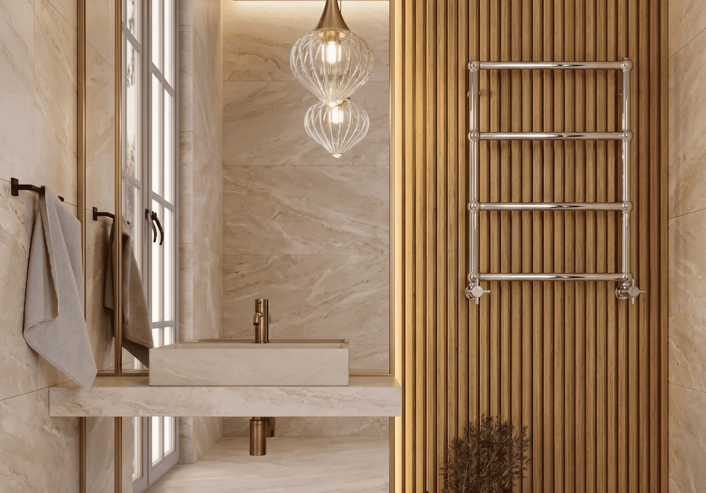 Sèche-serviettes électrique - Avec thermostat connecté - WEMA - 75 x 53 ...