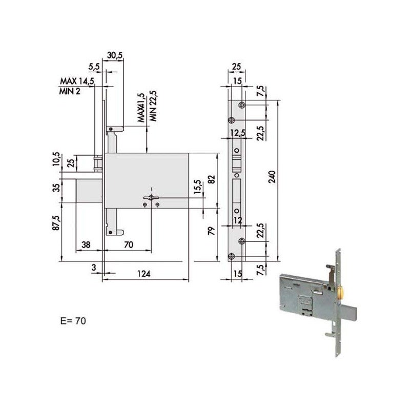 Doble Mapa Lock Inf.All 57325-73-0 Cisa | Leroy Merlin