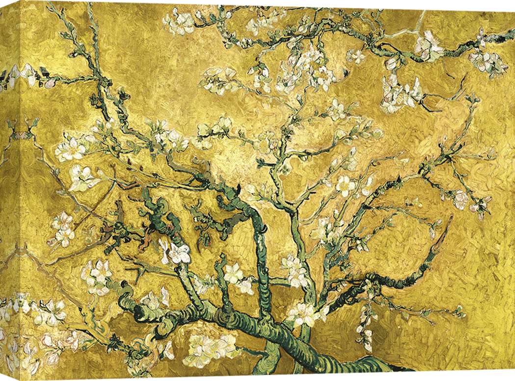 Impression sur toile - Vincent van Gogh, Van Gogh Deco - Amandier en ...