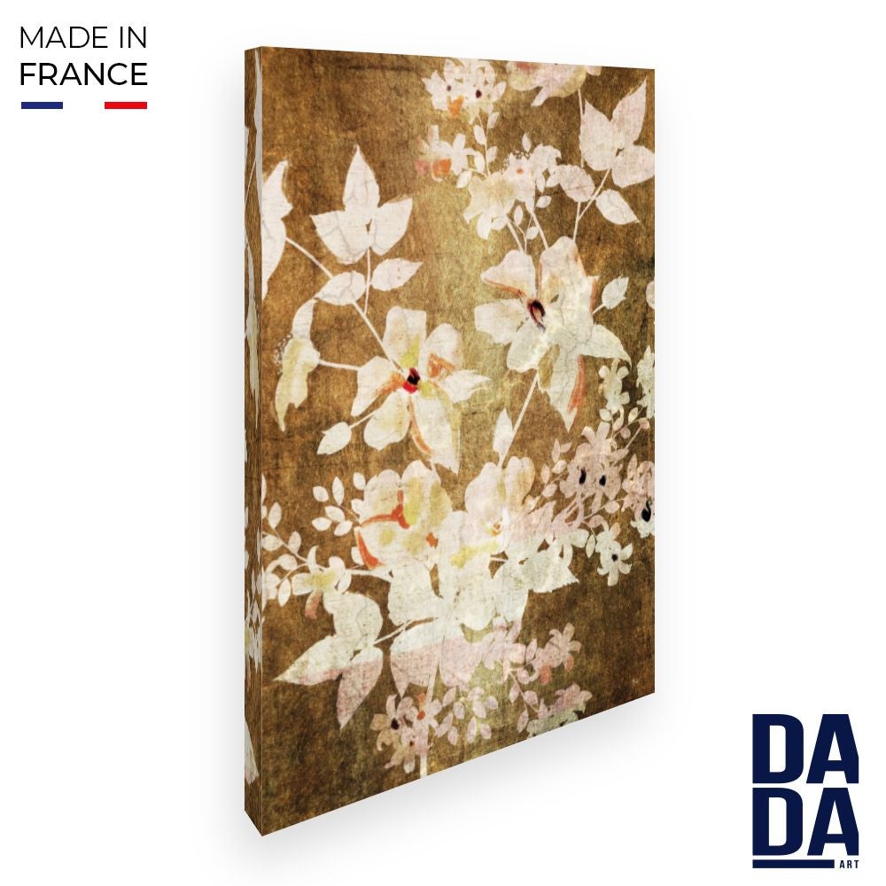 Toile Fleurs blanches / 60x90cm / Fabriqué en France / DADA ART | Leroy ...