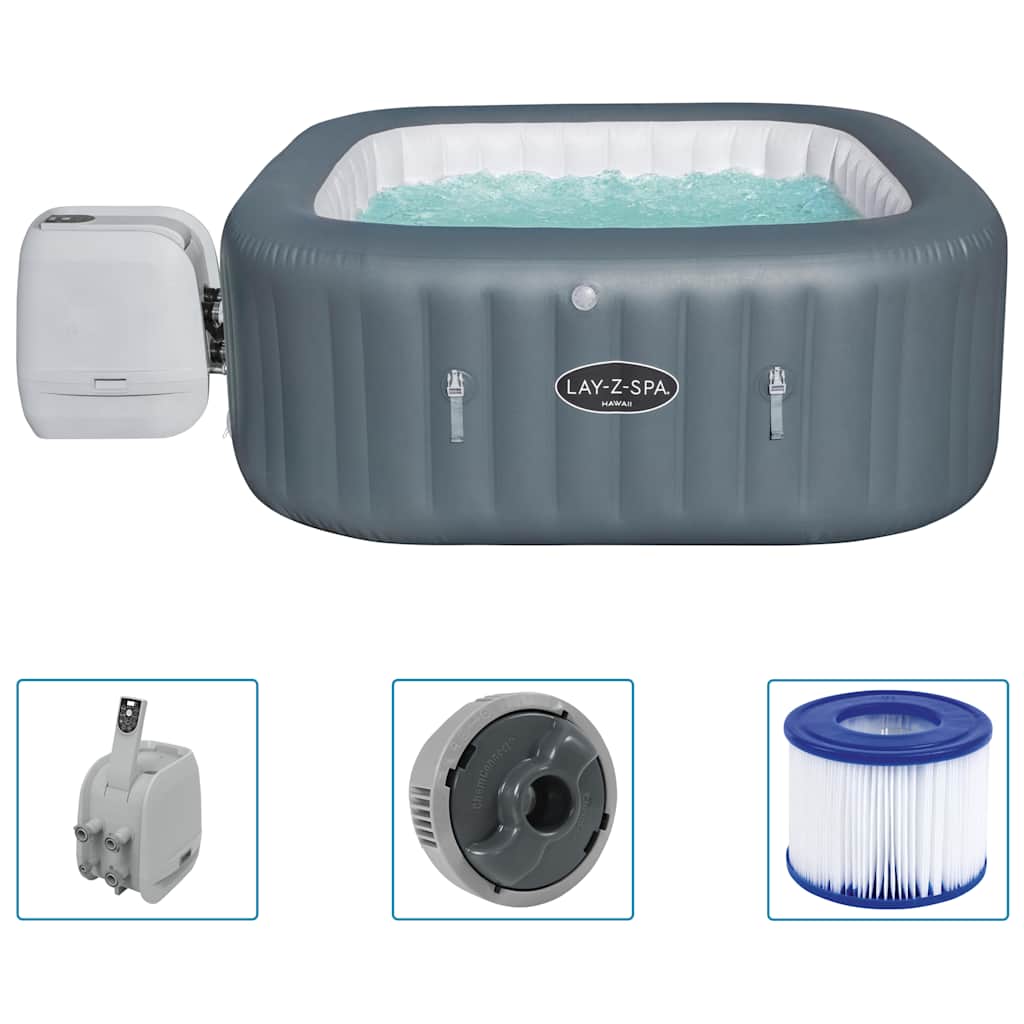 Cuve thermale gonflable Lay-Z-Spa Hawaii HydroJet Pro | Leroy Merlin