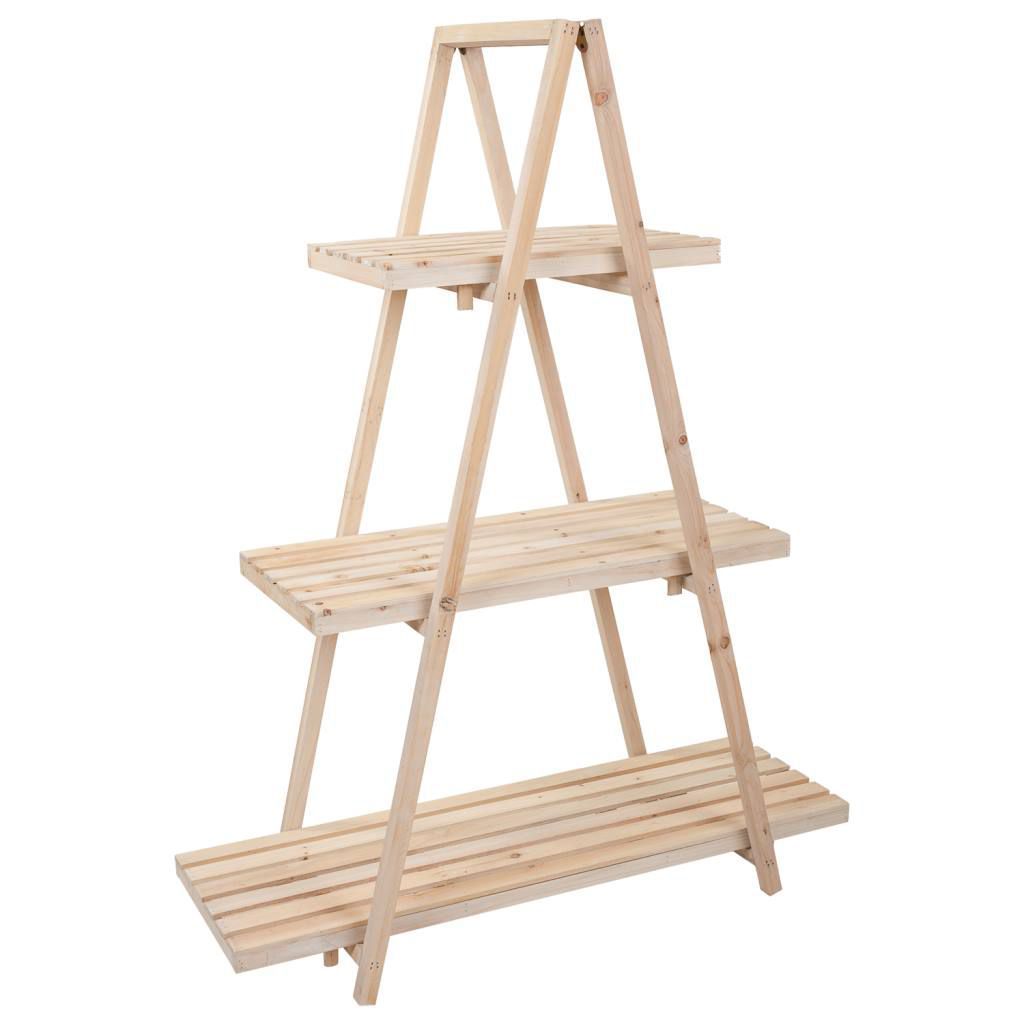 Kit Estanteria Expositor De Madera De 3 Bandejas | Leroy Merlin