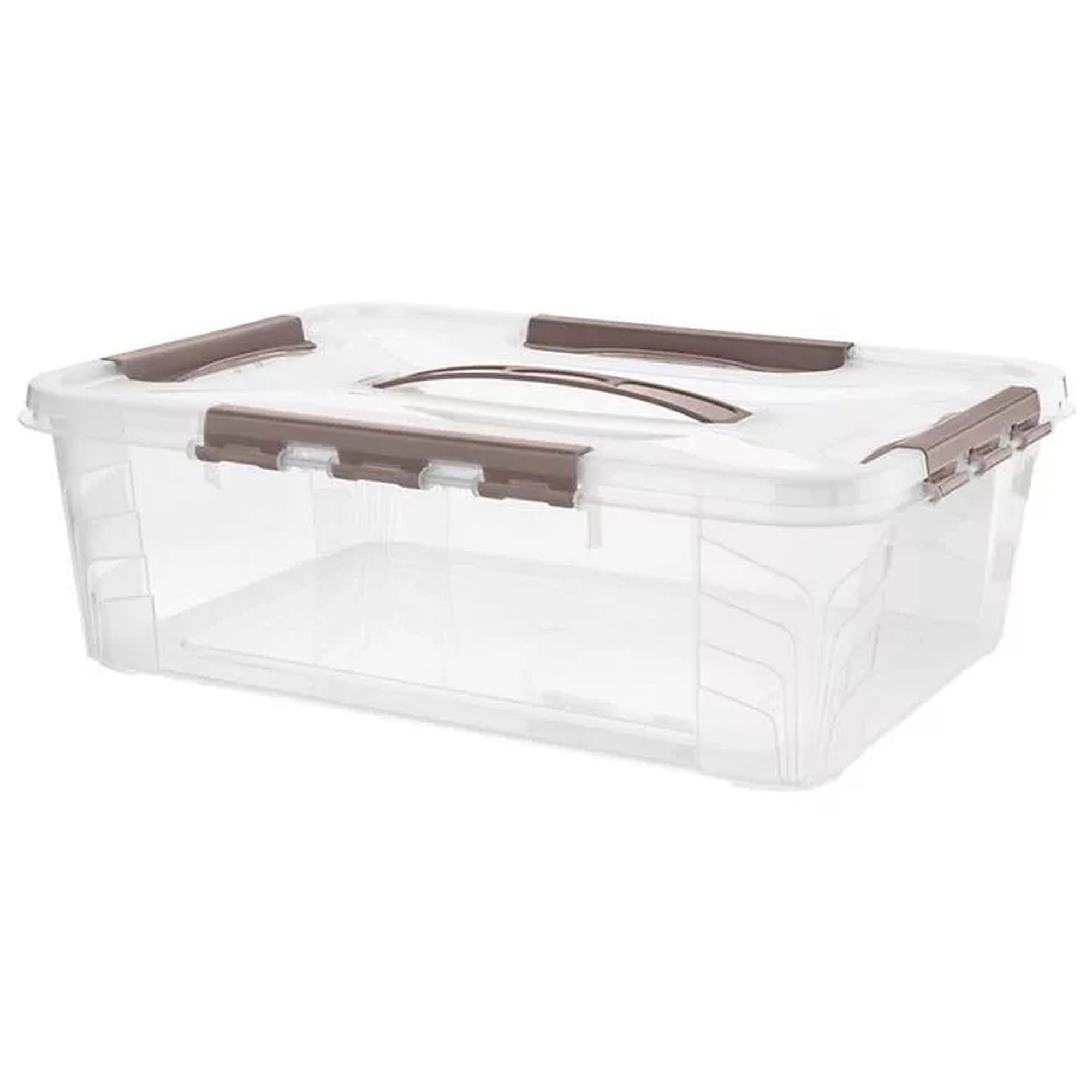 Boîte de rangement de 10 litres, couvercle avec poignée, 39x29x12,4 ...