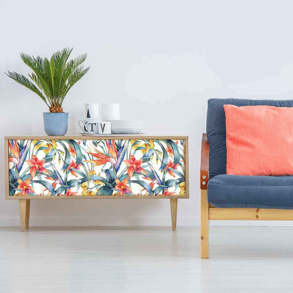 Sticker meuble tropical cienfuegas 60 x 90 cm | Leroy Merlin