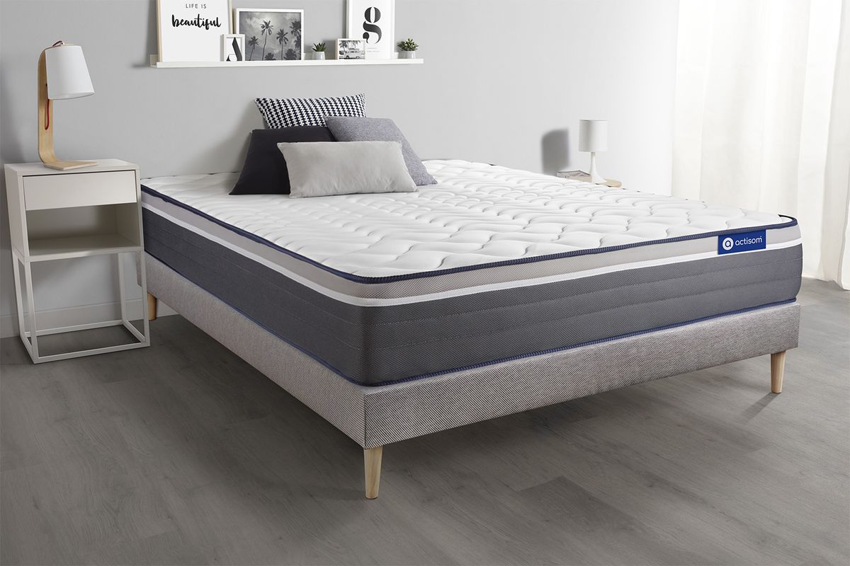Ensemble matelas 180 x 200 cm Actilatex plus - Latex et mémoire de forme - Ep : 26 cm - Très ...