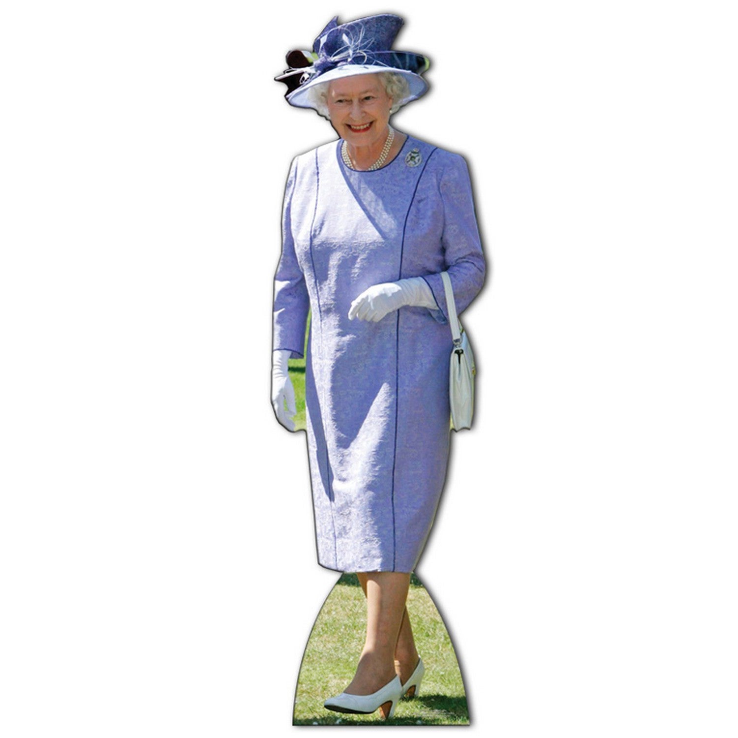 Figurine en carton Queen Elizabeth II- Robe Lilas 172 cm | Leroy Merlin