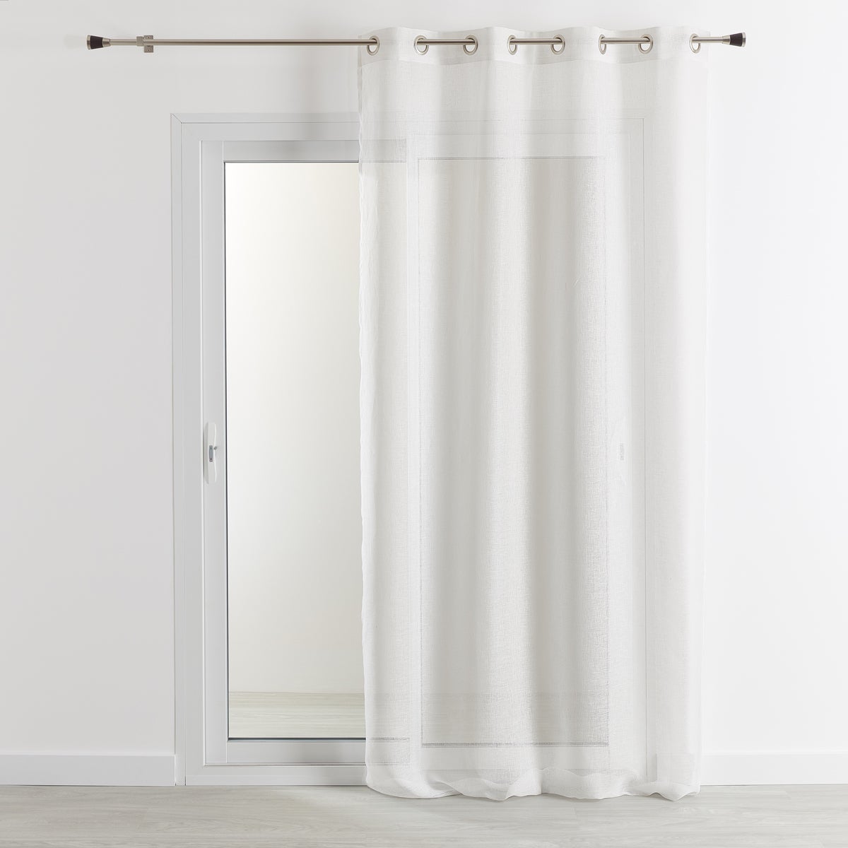 Rideau voilage 100% lin fluide - Blanc - 140x260 cm - Lin | Leroy Merlin