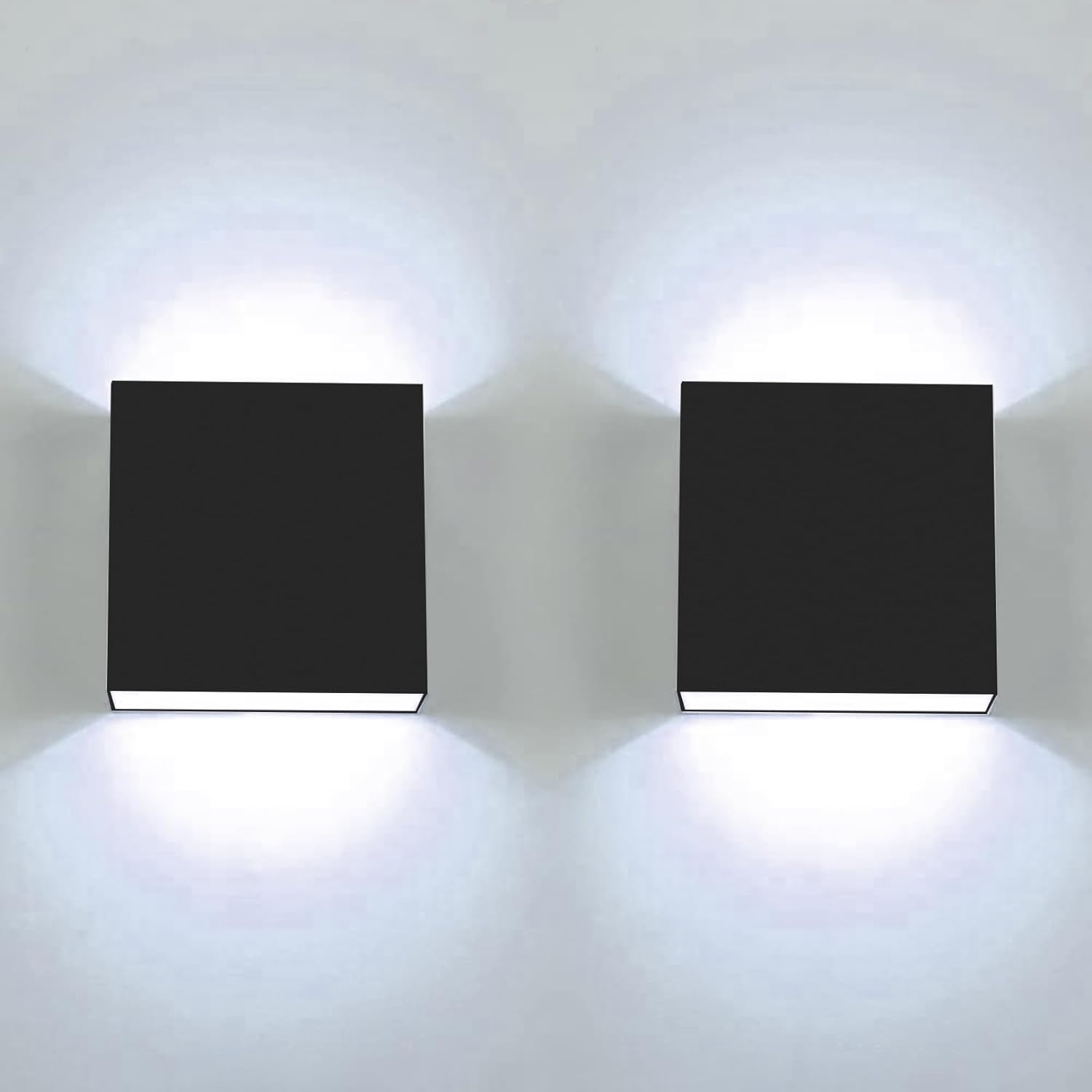 Lot de 2 appliques murales d'intérieur décoratives à LED 7 W à lumière ...