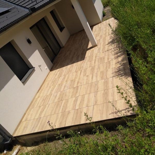 Dalle Sur Plot Limewood Roble 60x60x2 Cm Imitation Bois | Leroy Merlin