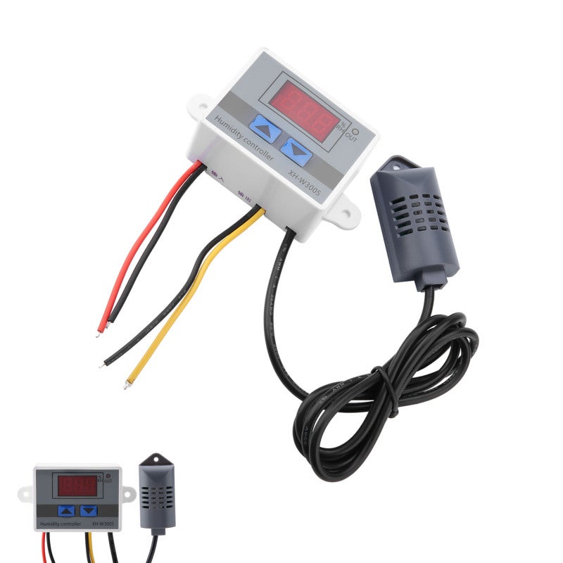 Contrôleur d'humidité numérique XH-W3005, avec interrupteur pour l ...