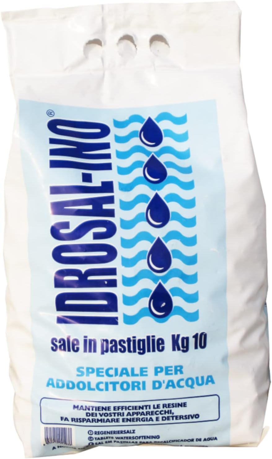 Sale in Pastiglie per Addolcitore d'Acqua, IDROSAL, Sacco da 10 KG ...