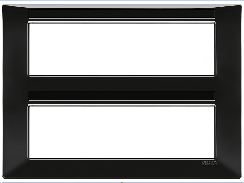 Vimar Placca Tecnopolimero 14 Moduli Nero 14690 05 Serie Plana | Leroy ...
