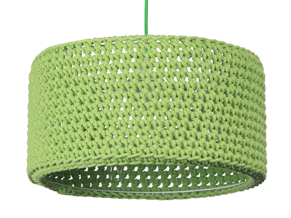 Lampa wisząca COTTON 40 zielona - Leroy Merlin