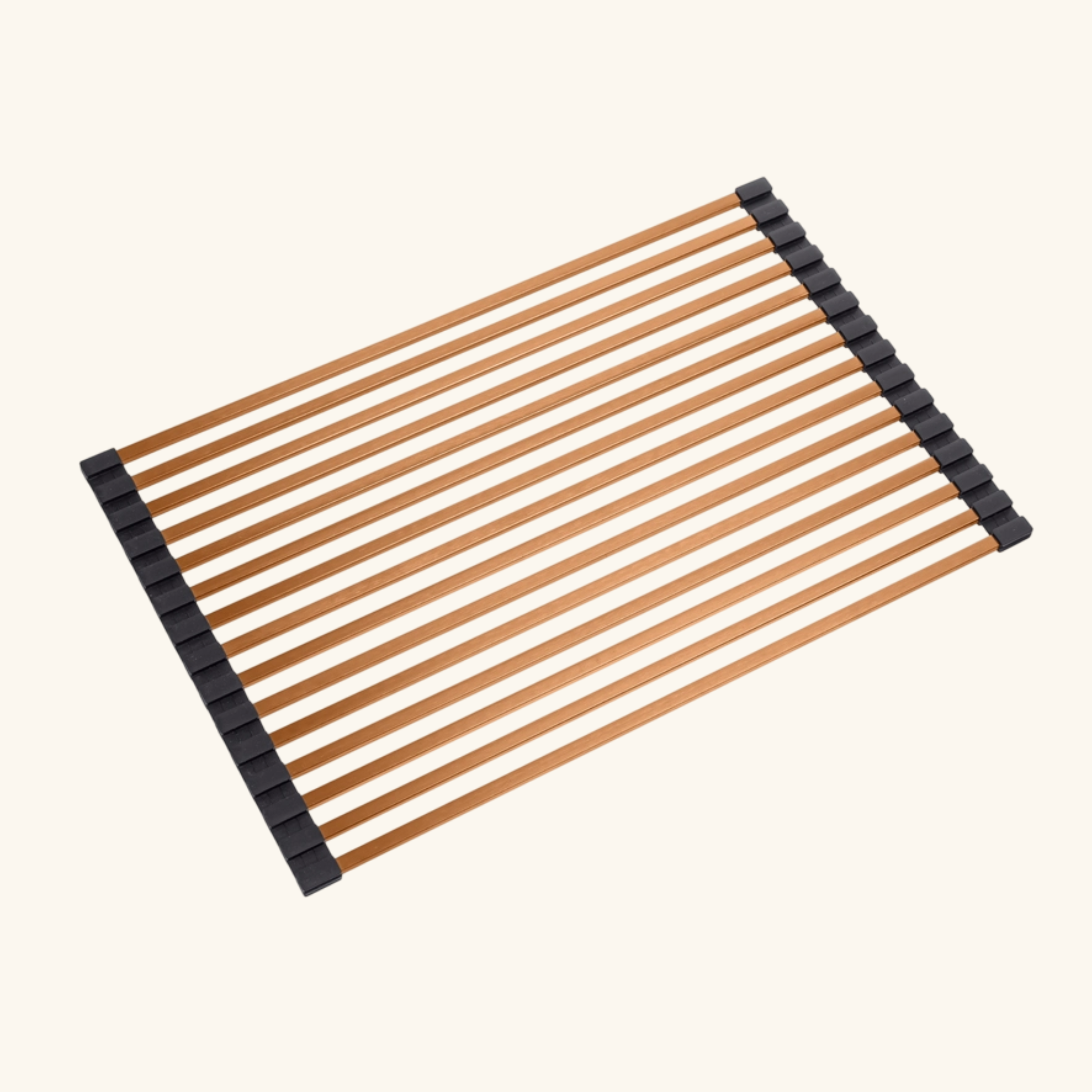 Egouttoir vaisselle rabattable inox cuivre Helika - dessous de plat ...