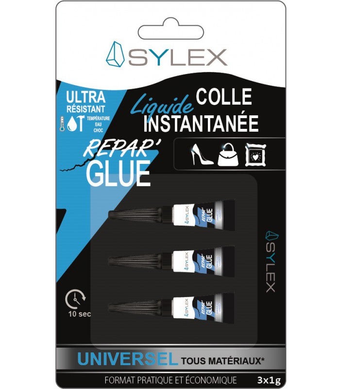 Colle Répar'Glue liquide 3x1g | Leroy Merlin