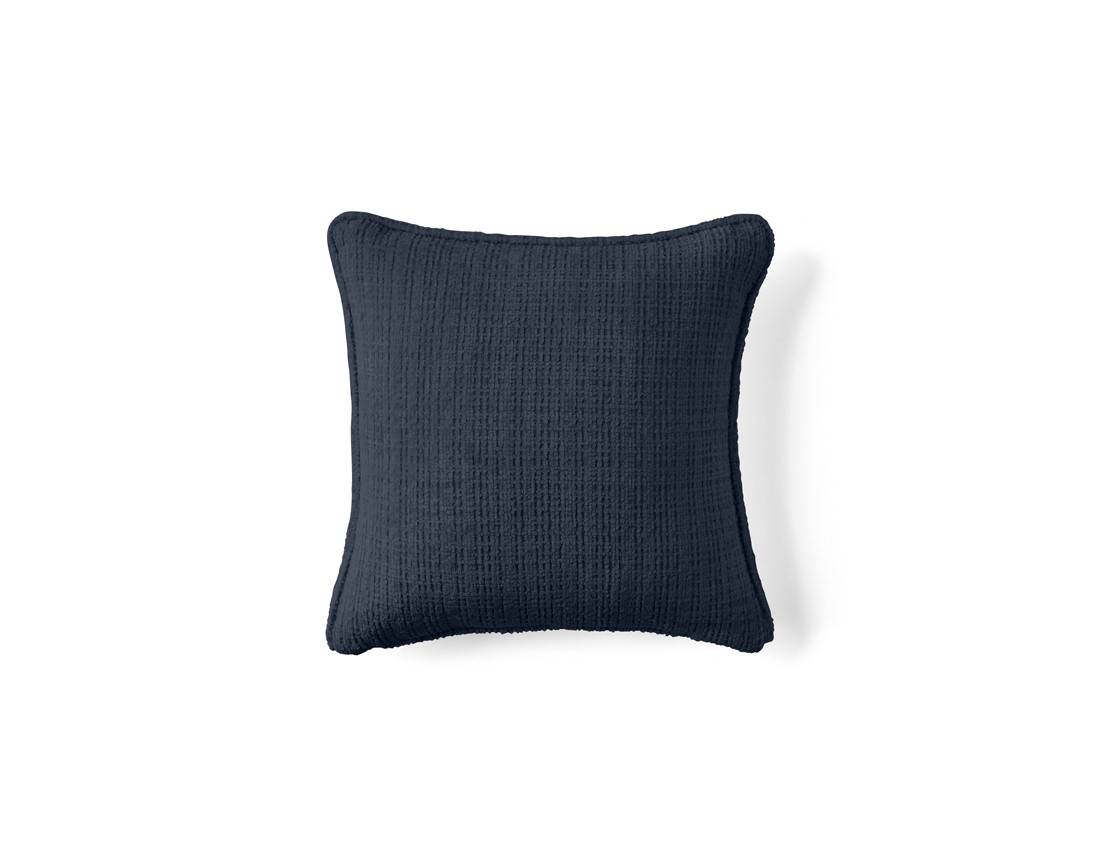Coussin en velours texturé bleu 40 x 40 cm | Leroy Merlin