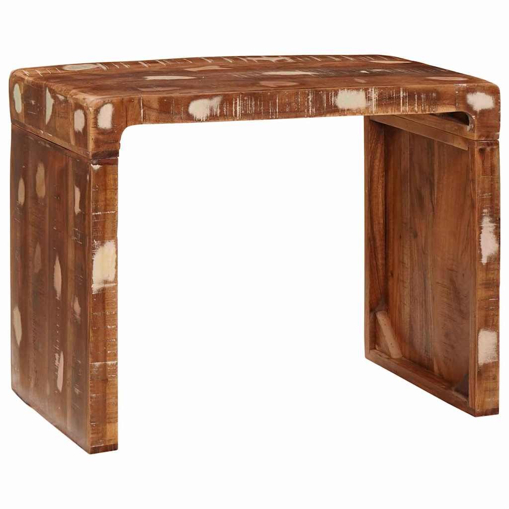 Table d'appoint Marron 60 x 35 x 46 cm Bois Recyclé Solide | Leroy Merlin
