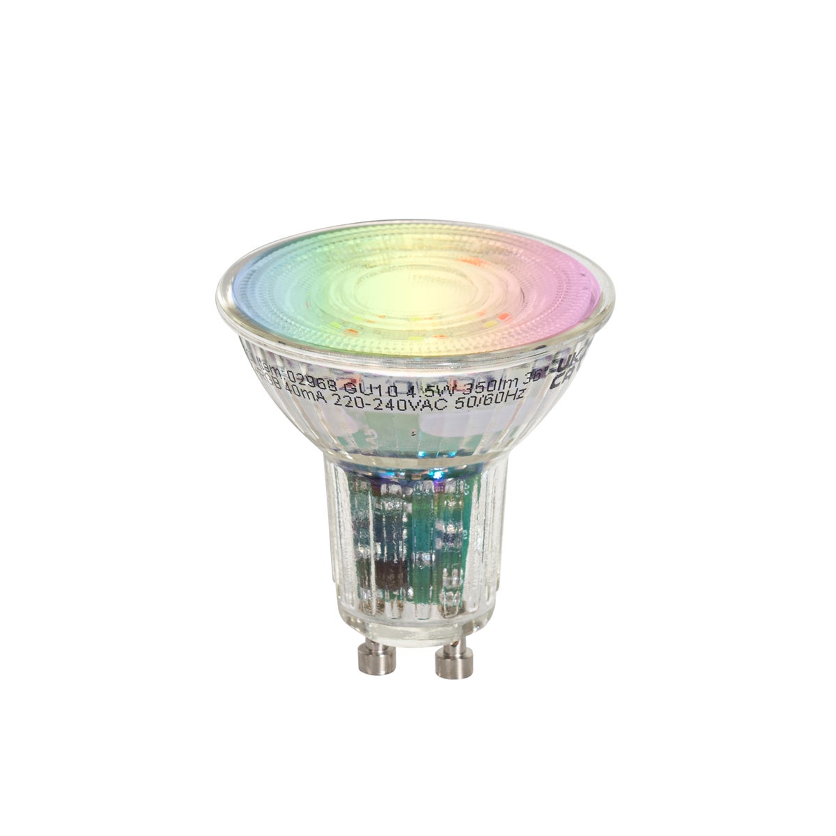 Bombilla LED inteligente GU10 50 transparente RGBW 4,5W 350 lm 2700 ...