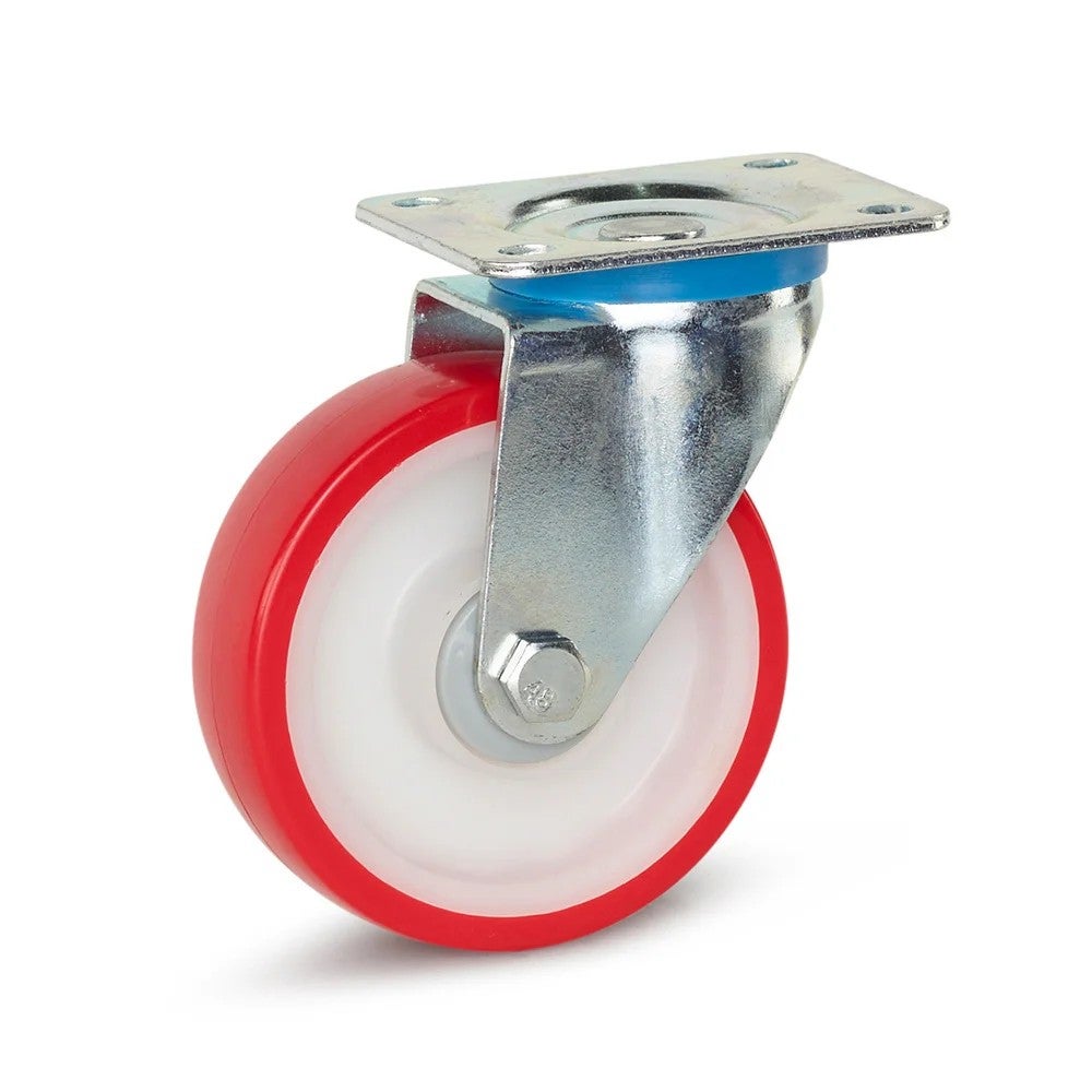 Roulette pivotante - MESO - PU - Platine - 125mm - 230kg | Leroy Merlin