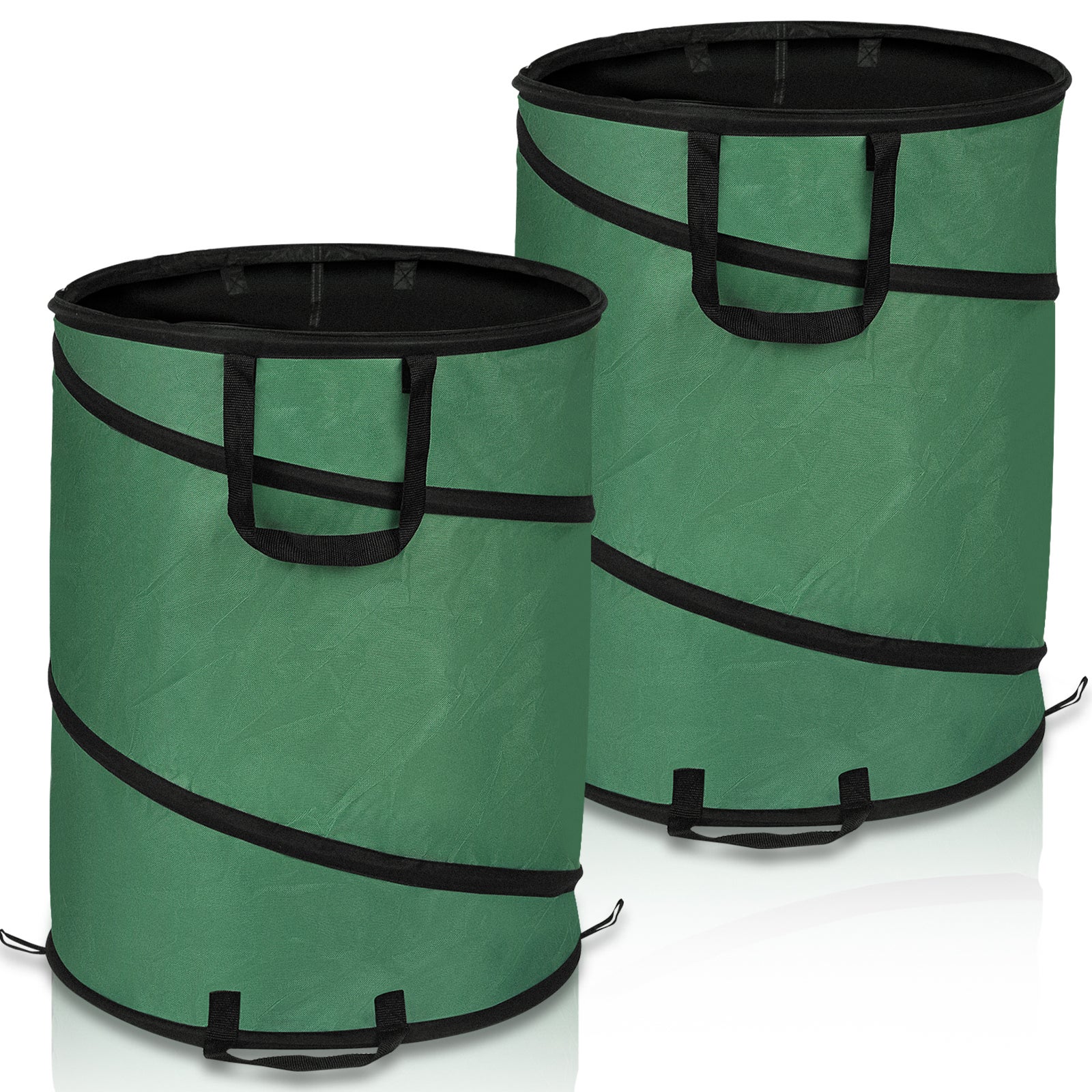 2x Sacs de jardin 170L Pop Up Sac à déchets avec poignées Sac à ...