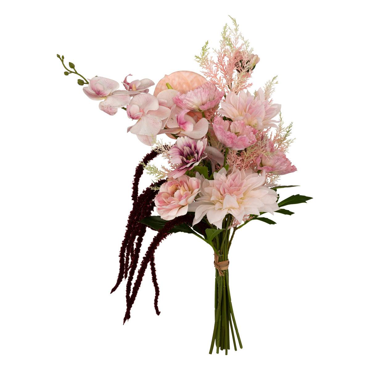 Bouquet de fleurs artificielles "Wild" rose H60cm - Atmosphera créateur d'intérieur | Leroy Merlin