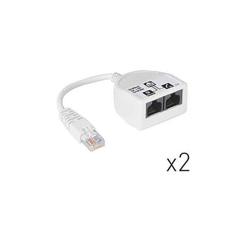 Coupleur/decoupleur rj45 ethernet +telephone analogique Itc 302115 ...