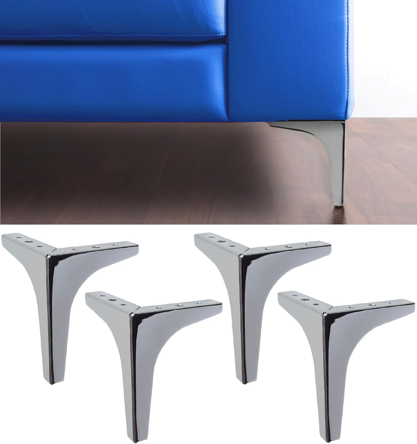 4 Pies de Mueble y Sofá modelo Meta - Juego de 4 Pies de Metal - Pies ...