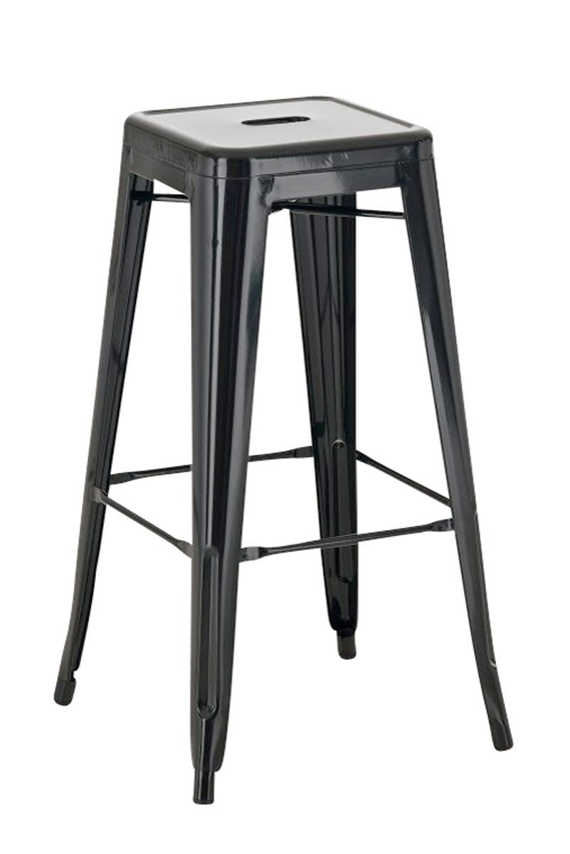 Tabouret de bar empilable avec repose-pieds design industriel factory ...