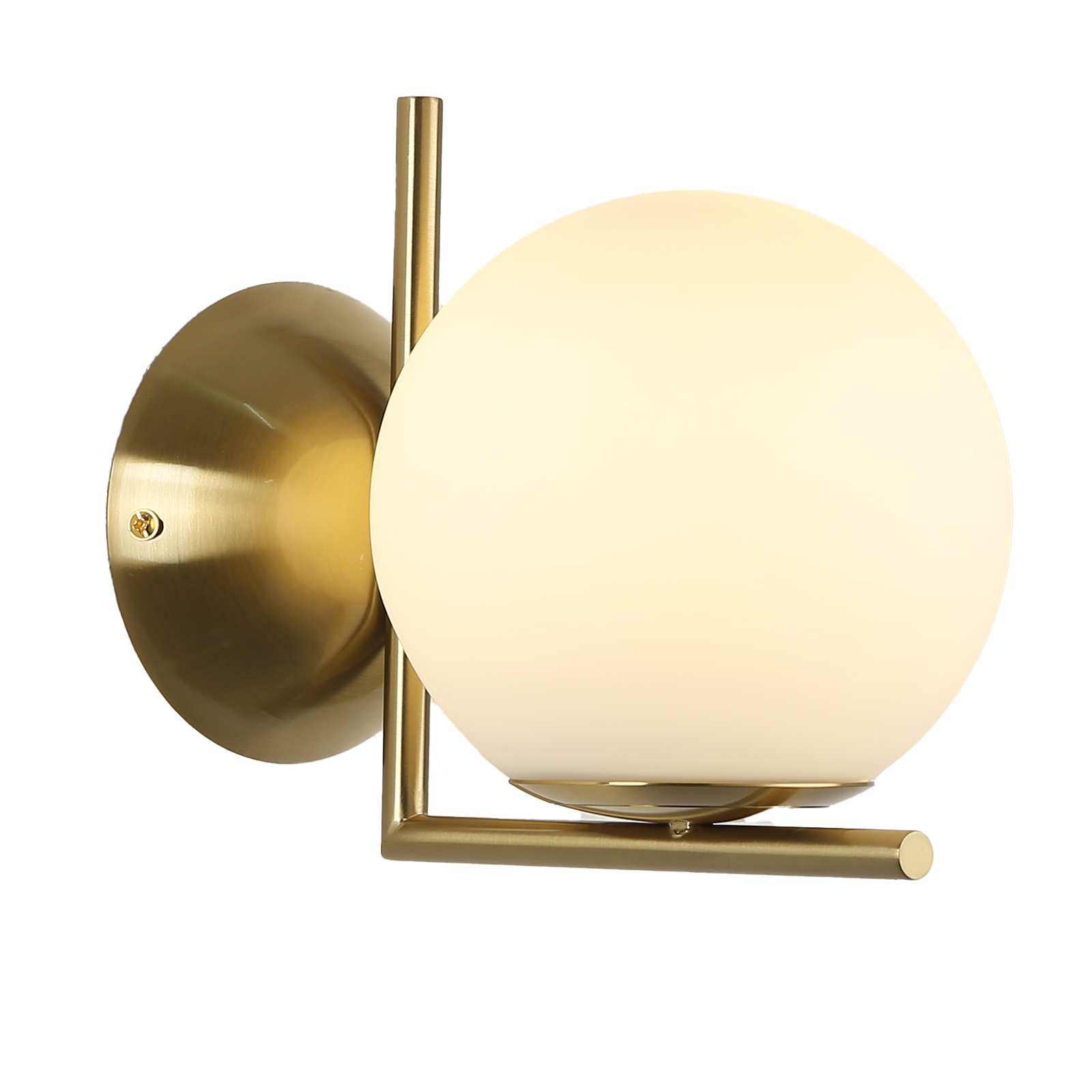Applique Murale "ESFERA" avec Globe en Verre Opale E27 G45 – Diffuseur ...