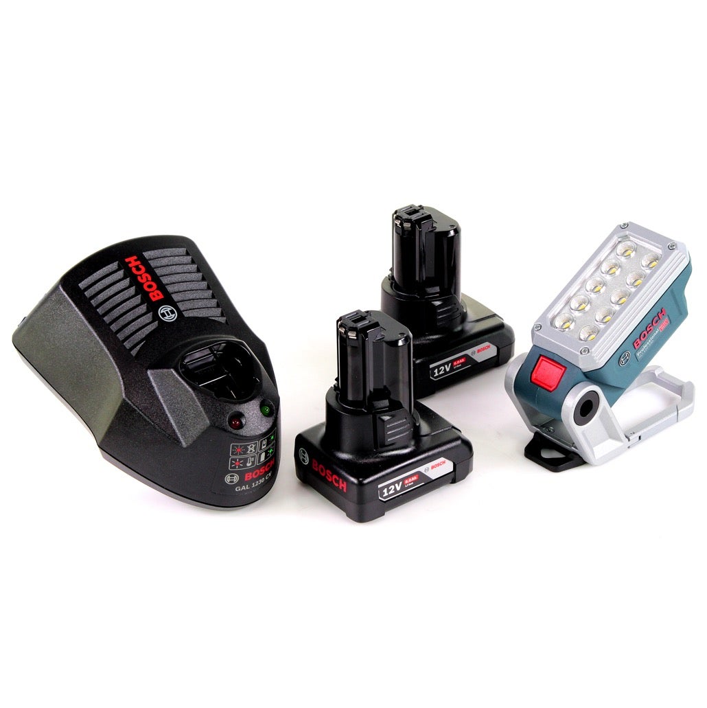 Bosch GLI 12V-330 DeciLED Lampe sans fil Professional + 2x Batteries 6 ...