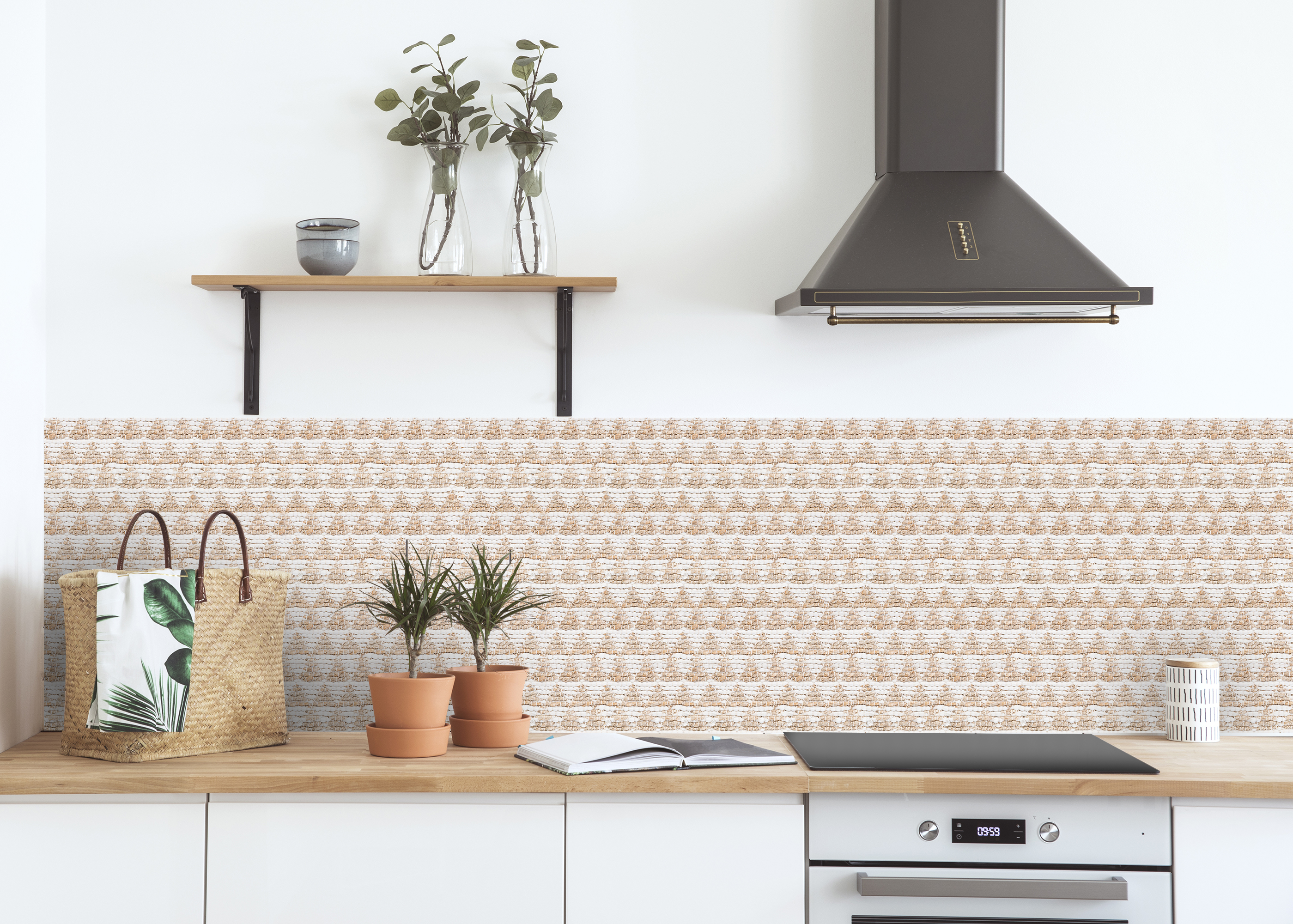 Rollo sticker Triángulos Natural 65x100 cm | Leroy Merlin