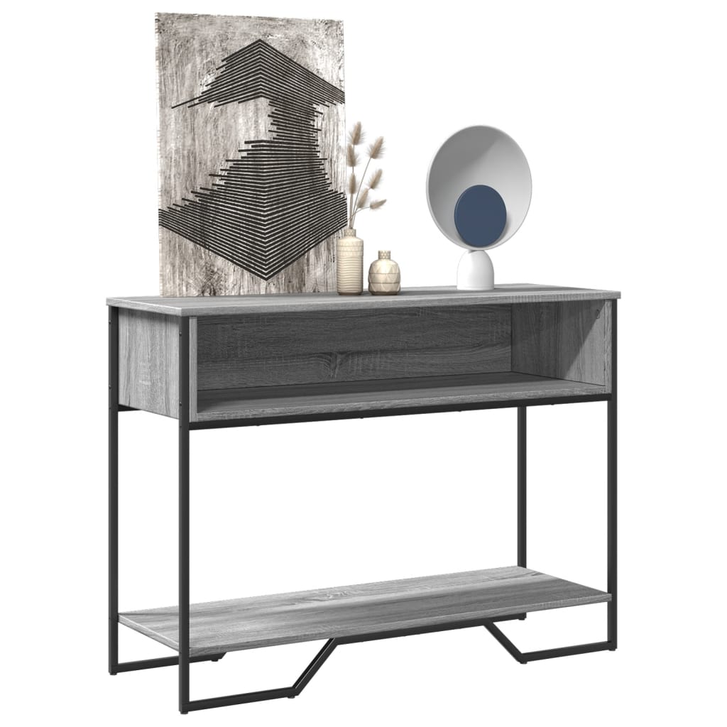 Consolle Sonoma grigia 100x35x74,5 cm in derivati del legno | Leroy Merlin
