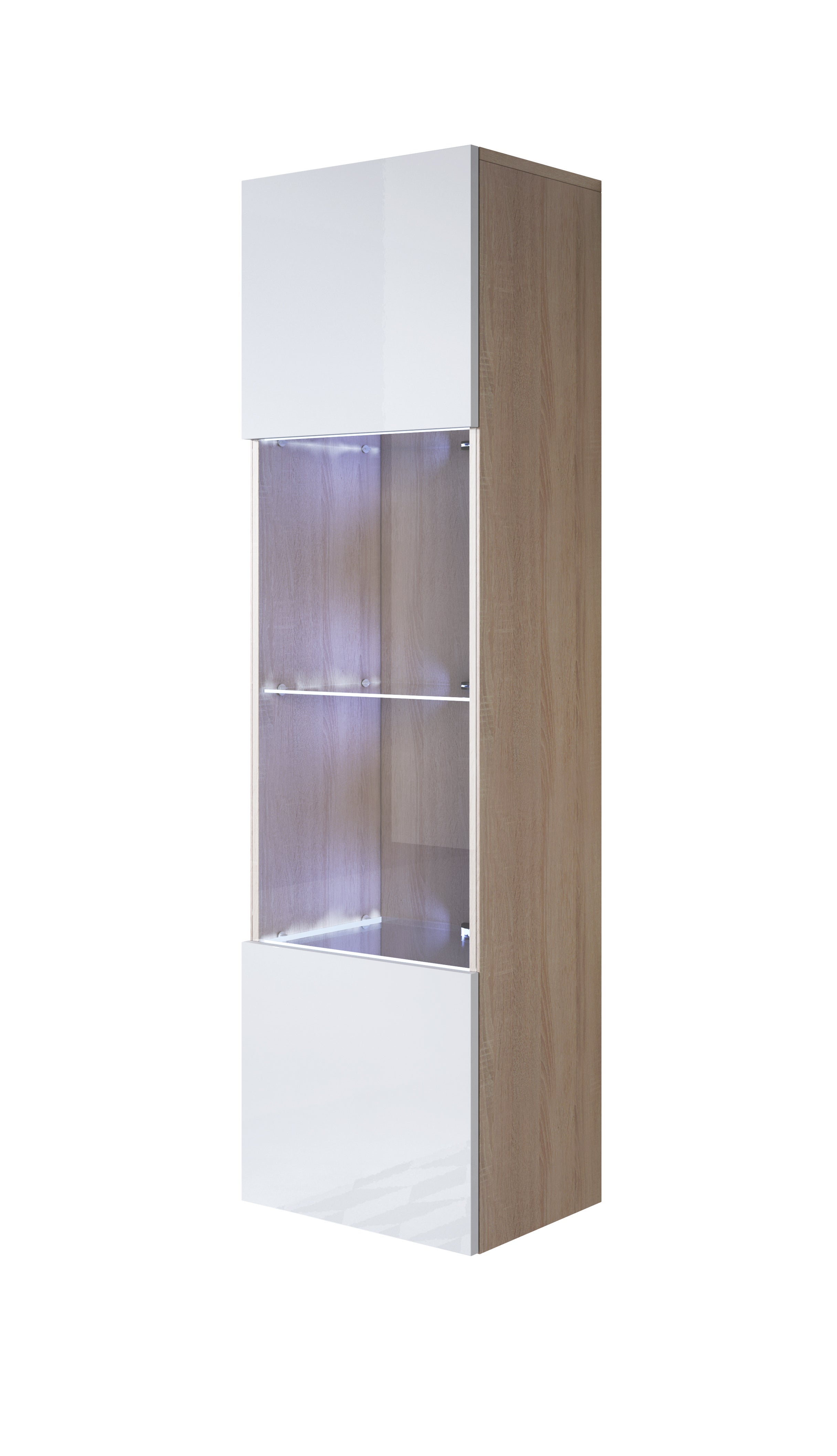 Vetrina Sospesa con LED | Mobile Soggiorno Moderno | Salotto ...