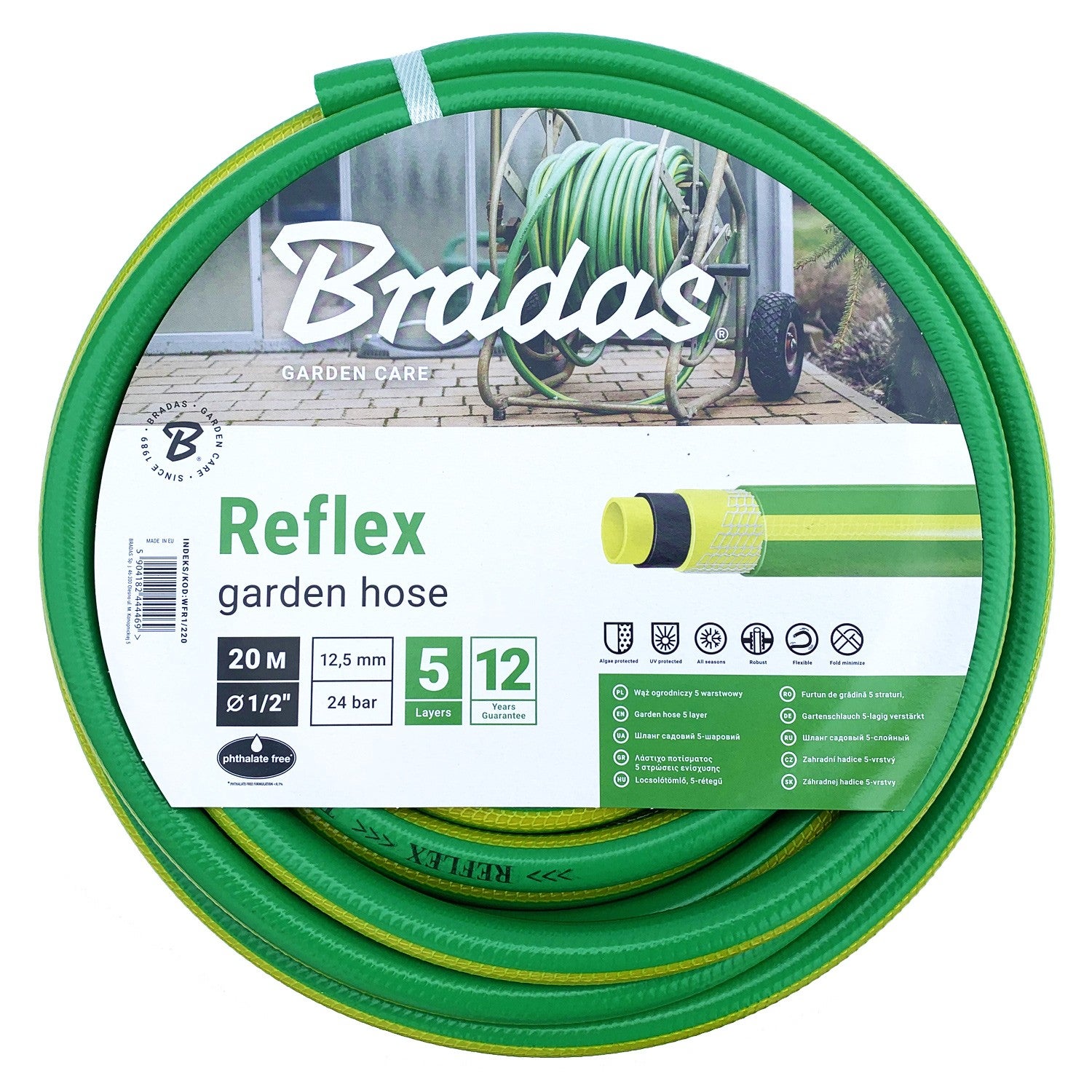 REFLEX Tuyau d'arrosage 5 couches Ø 12,5 mm (1/2") 20 mètres | Leroy Merlin