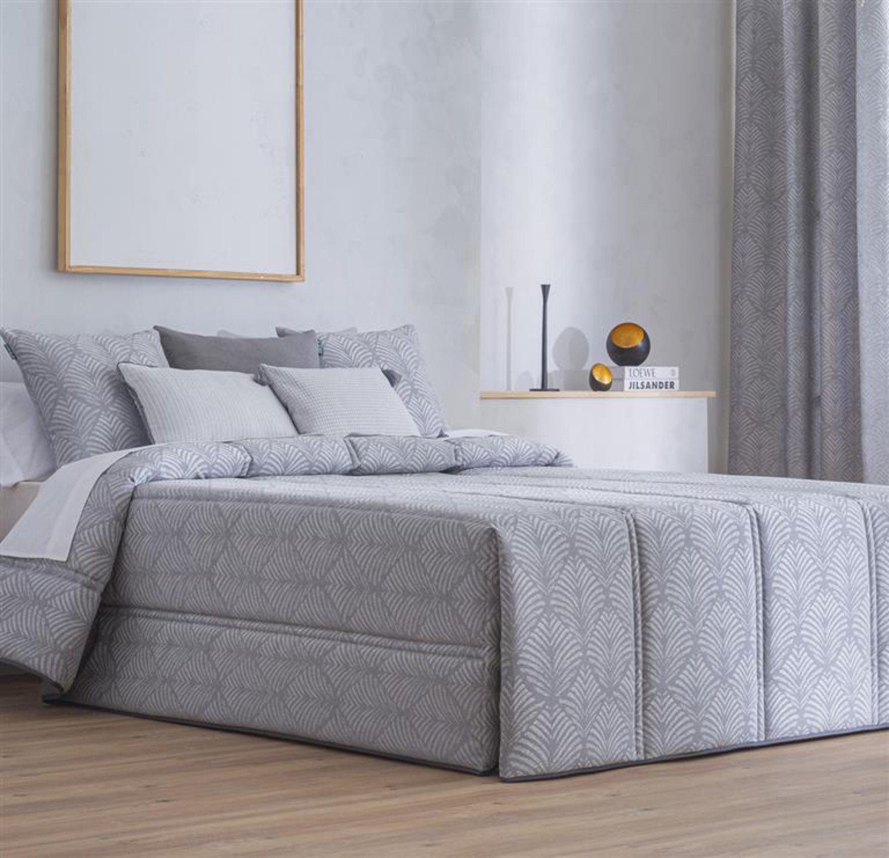 Edredon Conforter Jacquard Suances Gris para Cama de 90 cm | Leroy Merlin