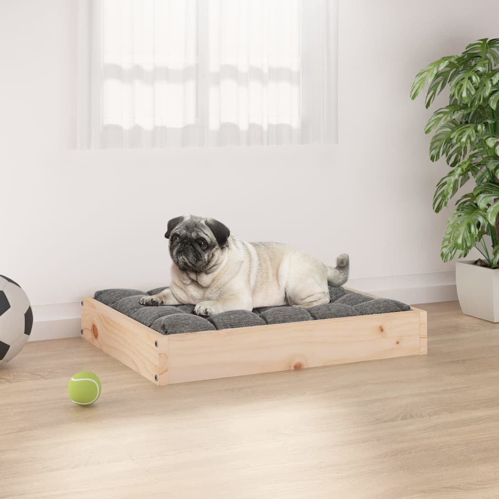 Lit pour chien 61,5x49x9 cm Bois de pin solide | Leroy Merlin