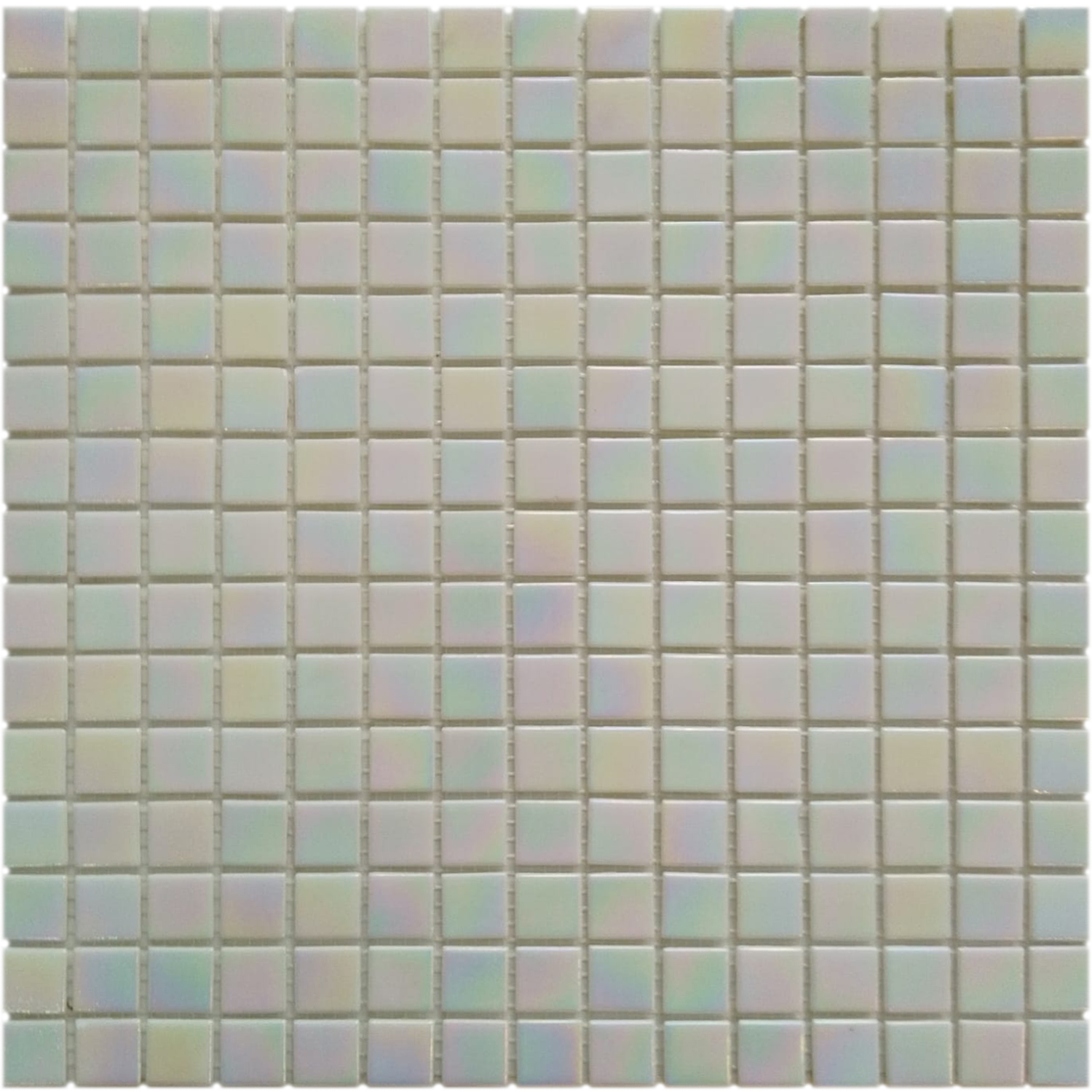Mosaico sobre malla de vidrio nacarado para baño, spa, piscina y cocina - 4 mm de espesor - 32,5 ...