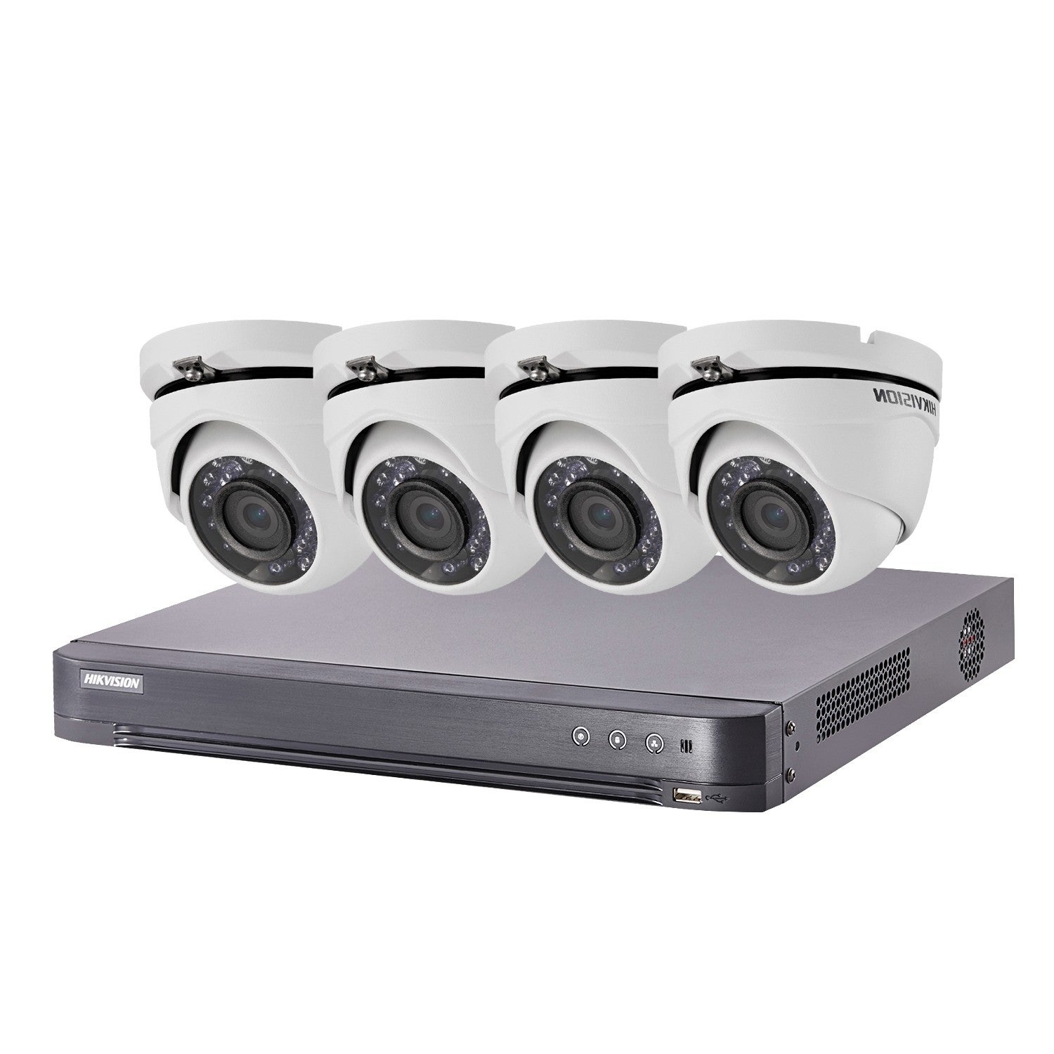 HIK-4DOM-THD-002 - Kit vidéo surveillance Turbo HD 4 caméras dôme ...