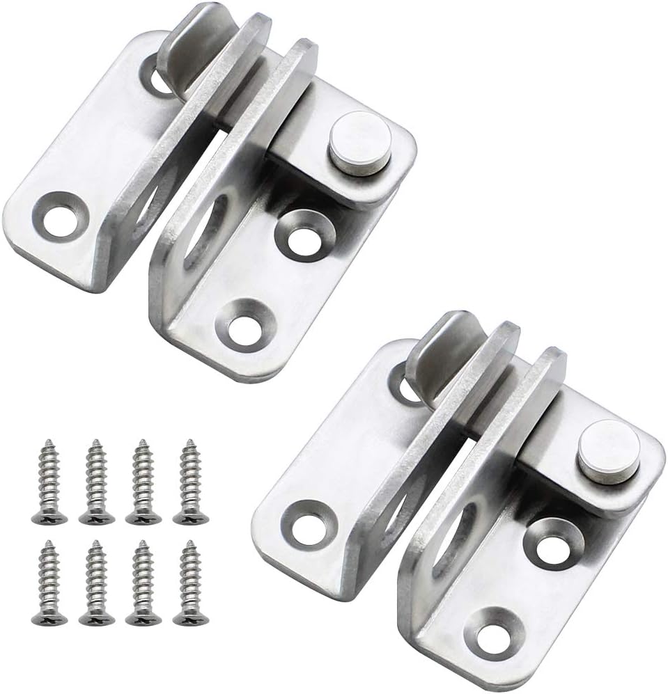 2 piezas de candado de pestillo de puerta, candado de pestillo abierto ...