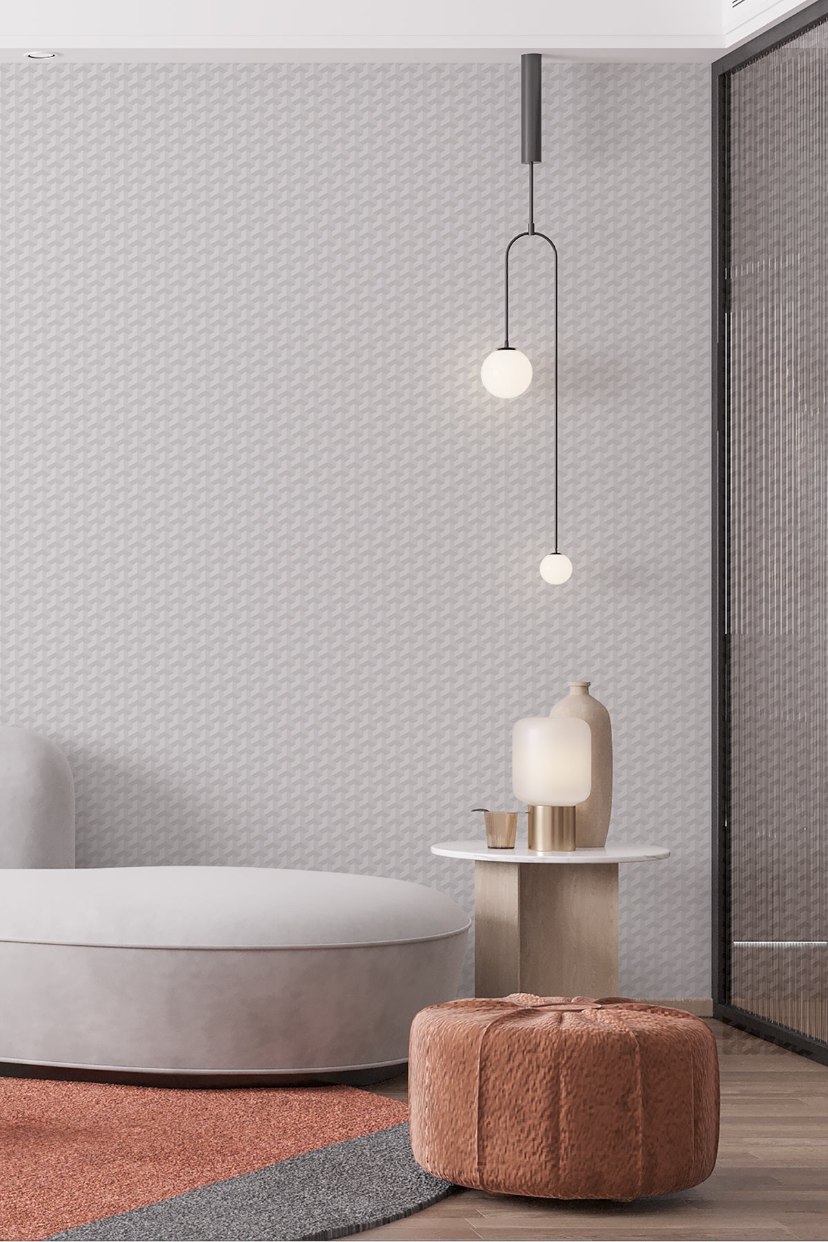 Papel pintado Trianon - 1 rollo 55 x 250 cm | Leroy Merlin