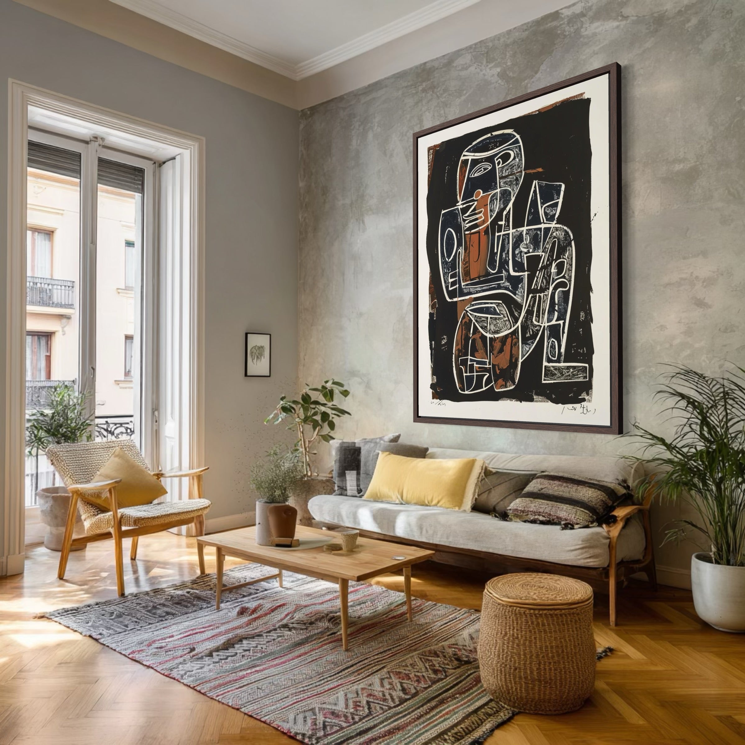 Stampa da incorniciare, 50x70. POLARTE "Echi frammentati di un tempo ...