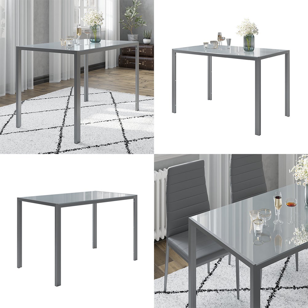 Vicco Table à manger Grand, Gris, 120x75cm | Leroy Merlin