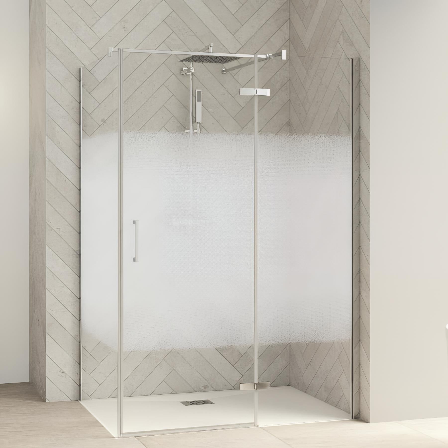 Puerta de ducha reversible pivotante 180° KINEDO SMART DESIGN ancho 1 ...